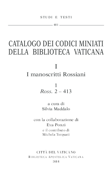 (PDF) Catalogo dei codici miniati della Biblioteca Vaticana. I. I ...