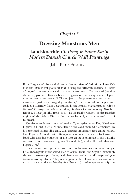 (PDF) “Dressing Monstrous Men: Landsknechte Clothing in Some Early ...