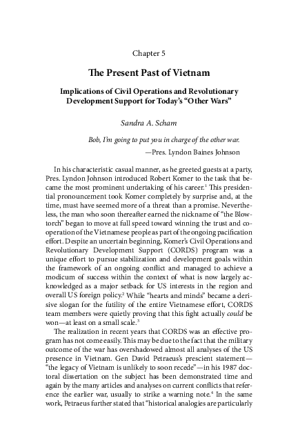 (PDF) The Present Past of Vietnam Implications of Civil Operations and ...
