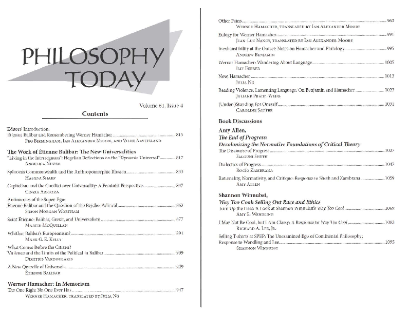 (PDF) Werner Hamacher: In Memoriam