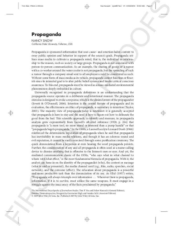 (PDF) Propaganda