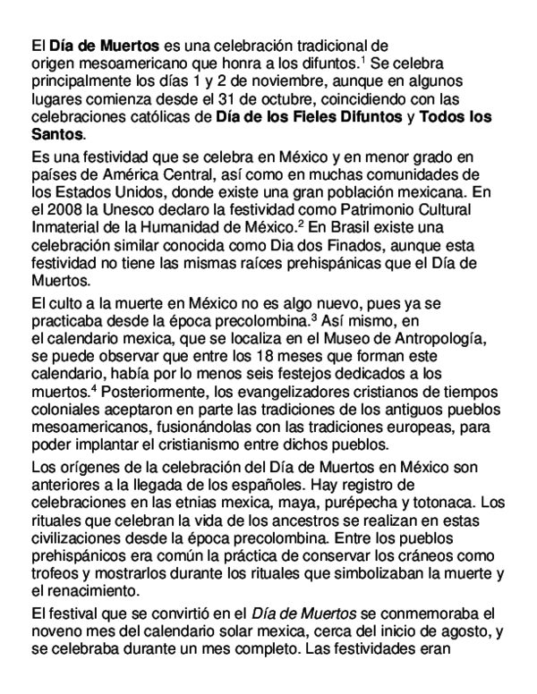 (DOC) RESENA DIA DE MUERTOS