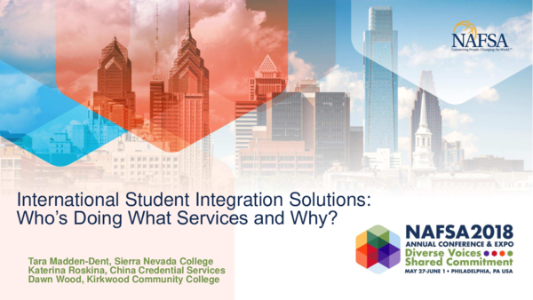 (PDF) International Student Integration Solutions: Who's Doing What ...