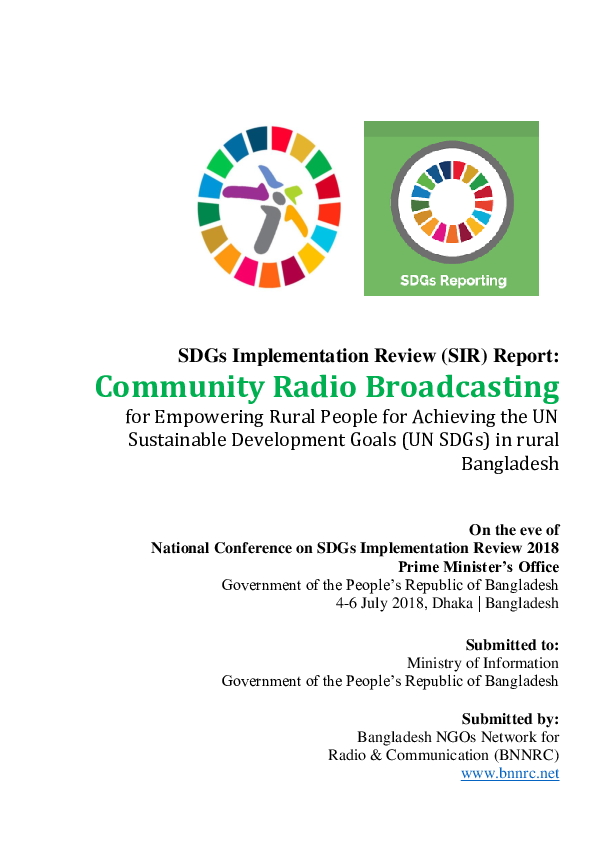 (DOC) SDGs Implementation Review (SIR) Report: Community Radio ...