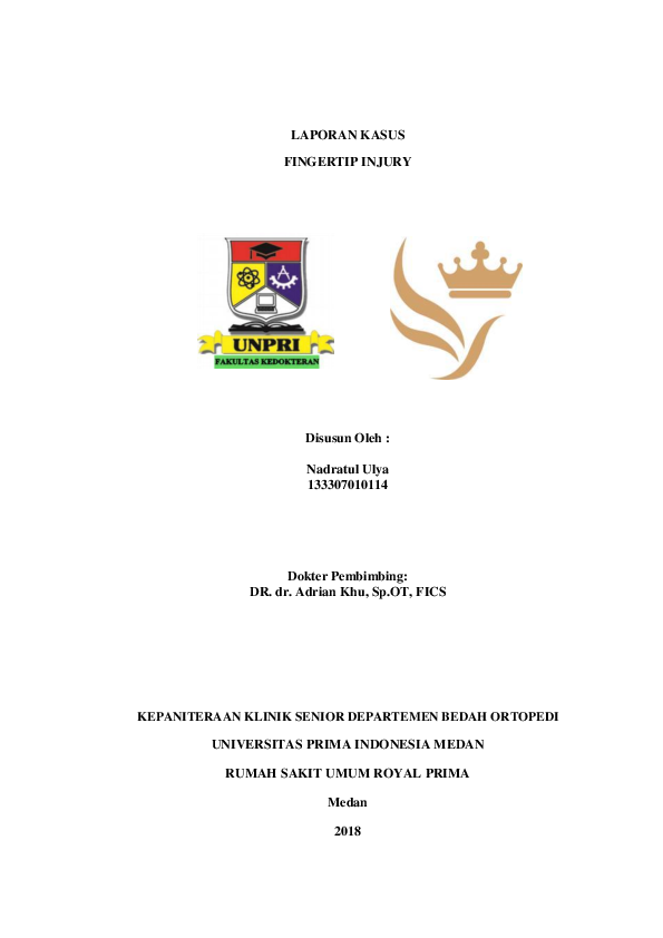 (DOC) Lapkas - Fingertip Injury
