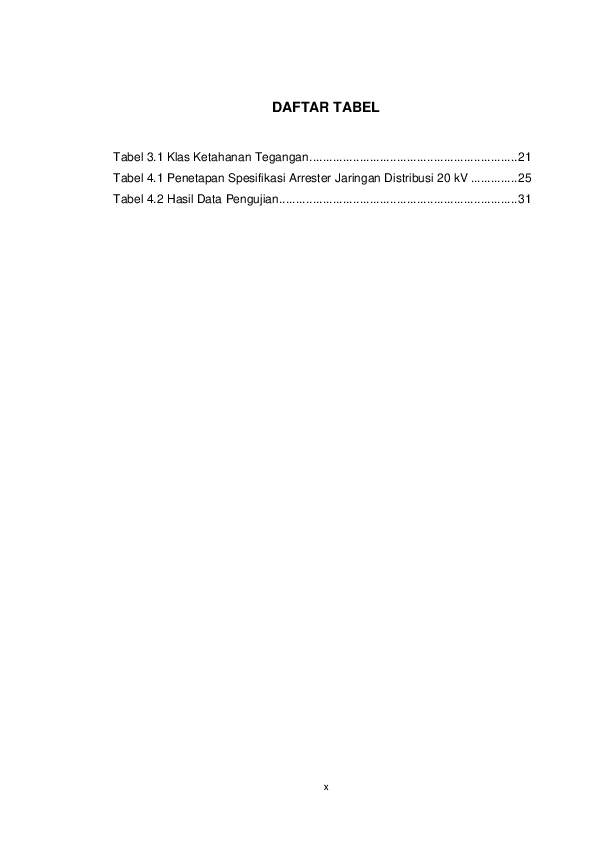(DOC) DAFTAR TABEL