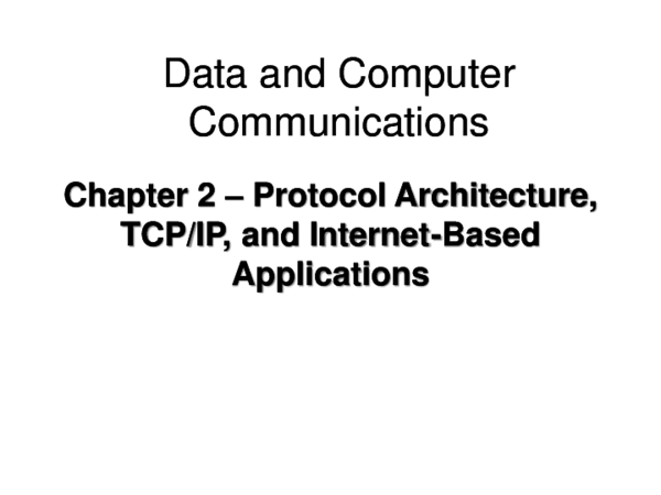(PPT) -Protocol Architecture | basel bassam - Academia.edu