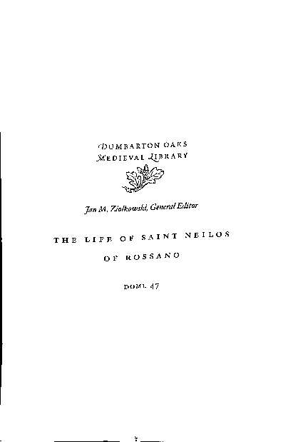 (PDF) The Life of Saint Neilos of Rossano