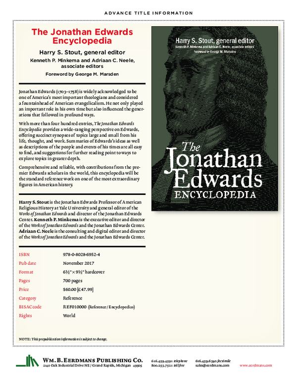 (PDF) The Jonathan Edwards Encyclopedia