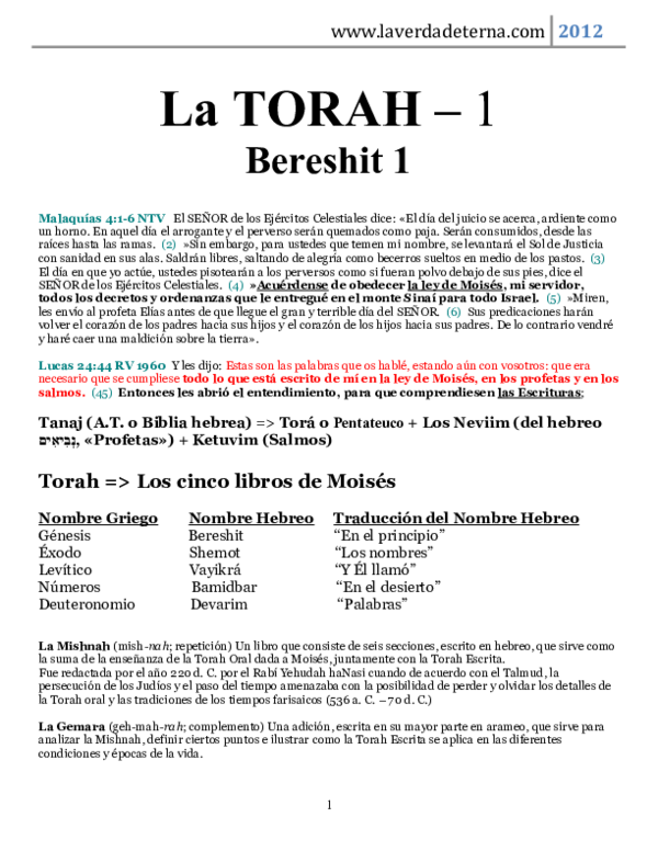 (PDF) La TORAH – 1