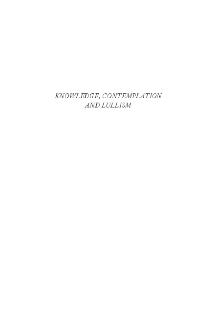 (PDF) Lull’s Art: The "brevitas" as a Way to General Knowledge