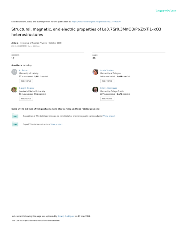 (PDF) Structural, magnetic and electrical properties of Al 3 ...