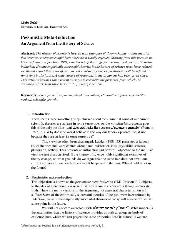 Doc Toplak A 2018 Pessimistic Meta Induction Mcp 1 14 22