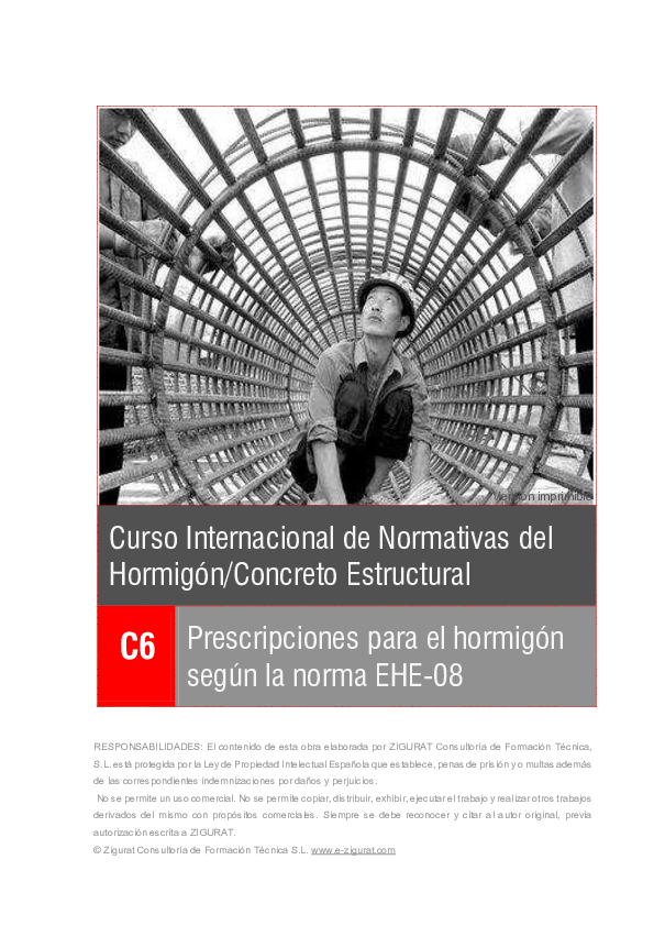 (PDF) Clase 6 Prescripciones para el hormigon segun la norma EHE 08