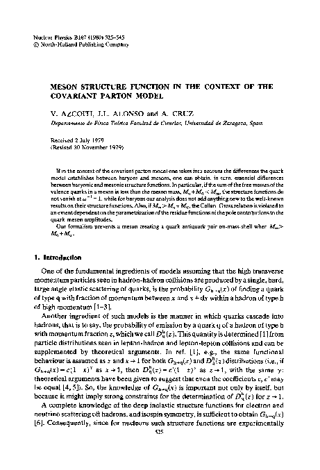 (PDF) Meson structure function in the context of the covariant parton model