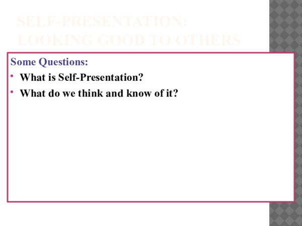 (PPT) Self-presentation Slide