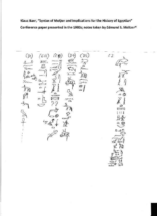 (PDF) Klaus Baer, "Syntax of Metjen and lmplications for the History of ...