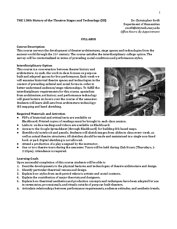 (DOC) THE 2280 History of Theatre: Stages and Technology ...