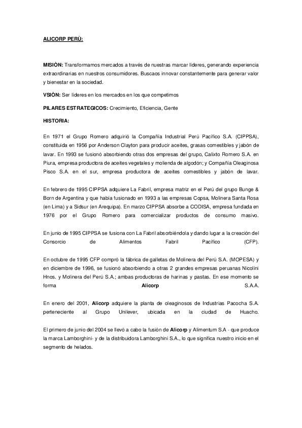 (DOC) ALICORP-PERÙ