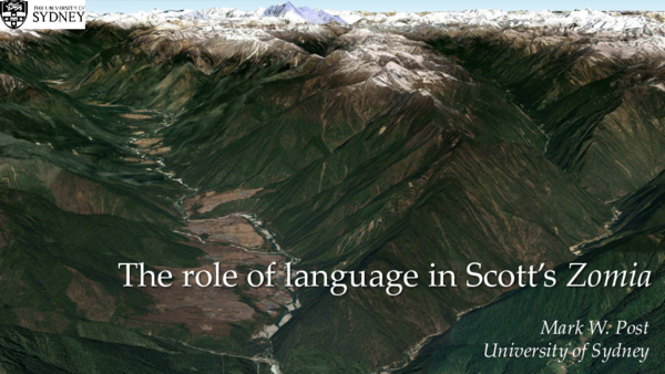 (PDF) The role of language in Scott's Zomia