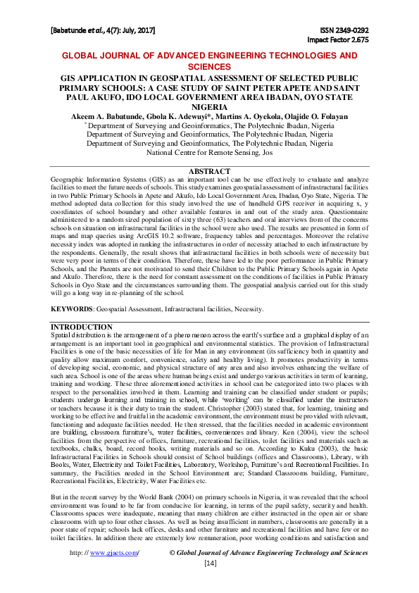 (PDF) GLOBAL JOURNAL OF ADVANCED ENGINEERING TECHNOLOGIES AND SCIENCES ...