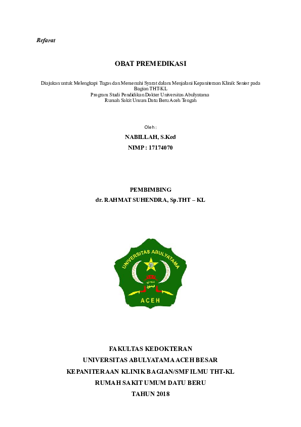 (DOC) Refarat mastoiditis