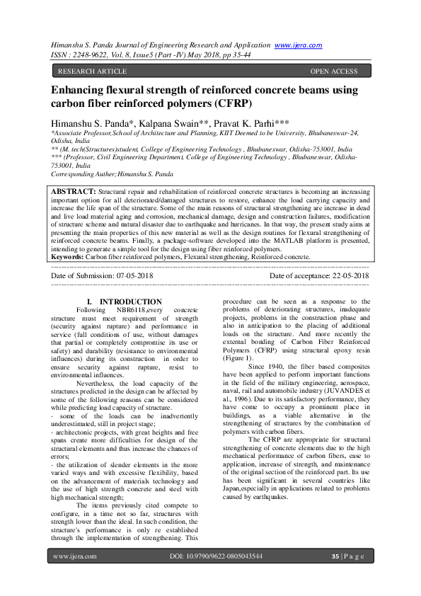 (PDF) Enhancing flexural strength of reinforced concrete beams using ...