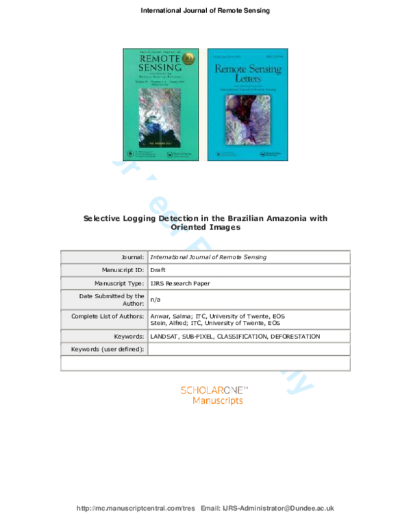 (PDF) International Journal of Remote Sensing