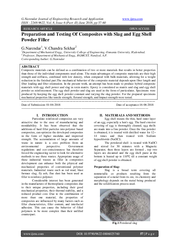 (PDF) Preparation and Testing Of Composites with Slag and Egg Shell ...
