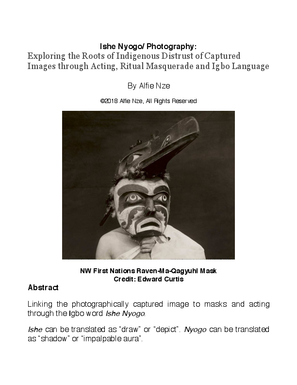 (PDF) Ishe Nyogo/Photography: Exploring the Roots of Indigenous ...