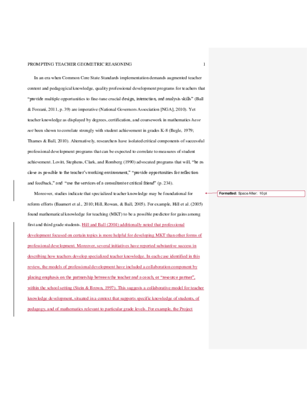 Doc Prompting Teacher Knowledge Development Using Dynamic Geometry Software