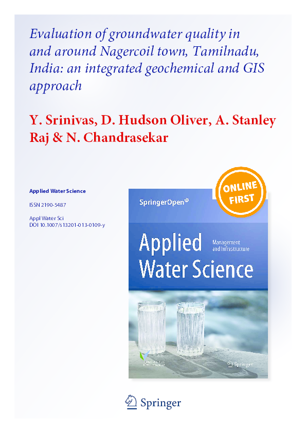 (PDF) Applied Water Science