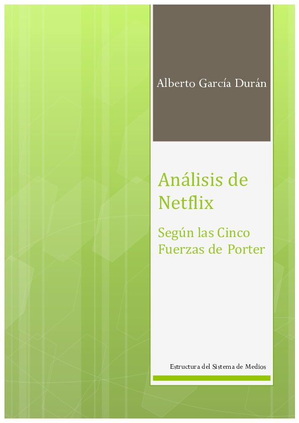 (PDF) Análisis de Netflix