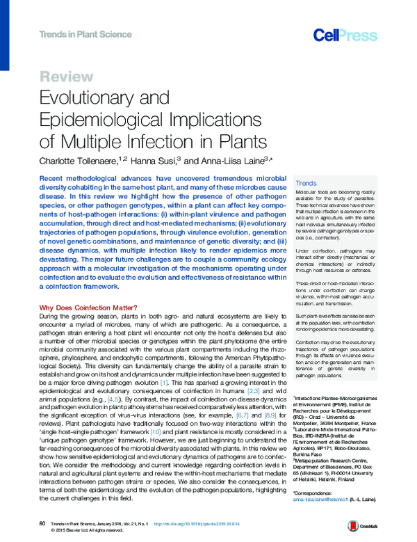 (PDF) Evolutionary and Epidemiological Implications of Multiple ...