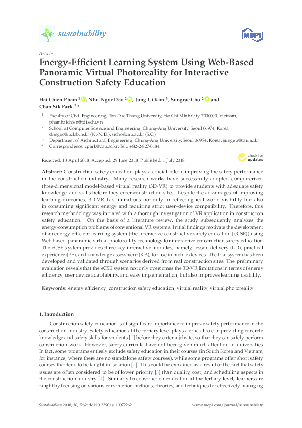 (PDF) Energy-Efficient Learning System Using Web-Based Panoramic Virtual Photoreality for ...