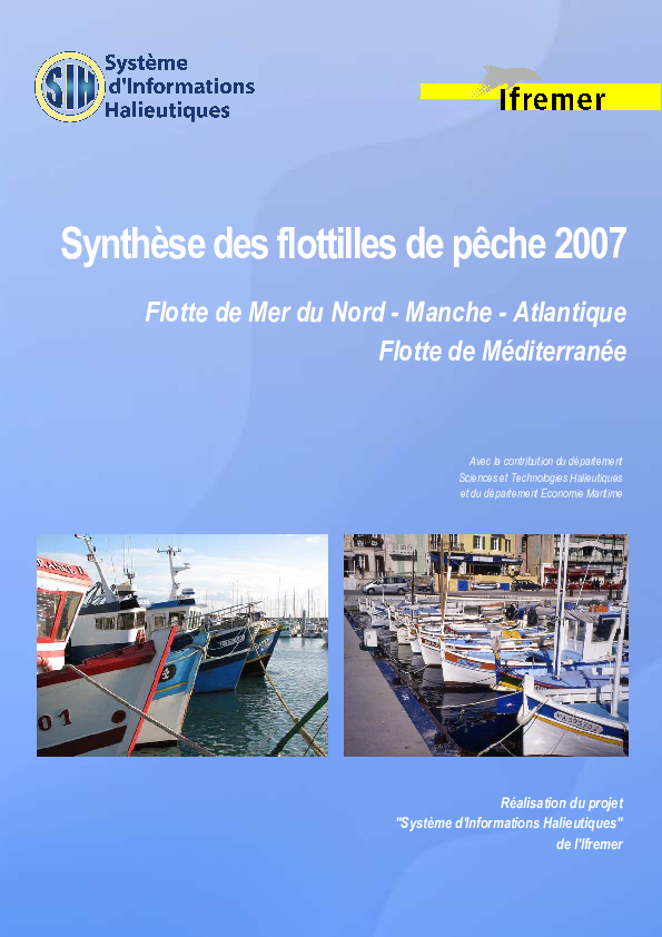 (PDF) Synthèse des flottilles de pêche 2007 - Flotte Mer du Nord ...