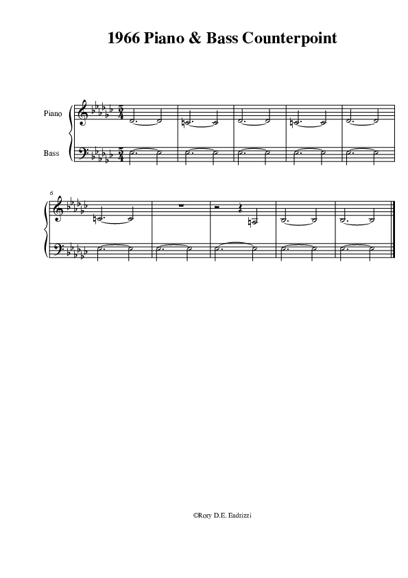 (PDF) 1966 Piano & Bass Counterpoint | Rory Endrizzi - Academia.edu