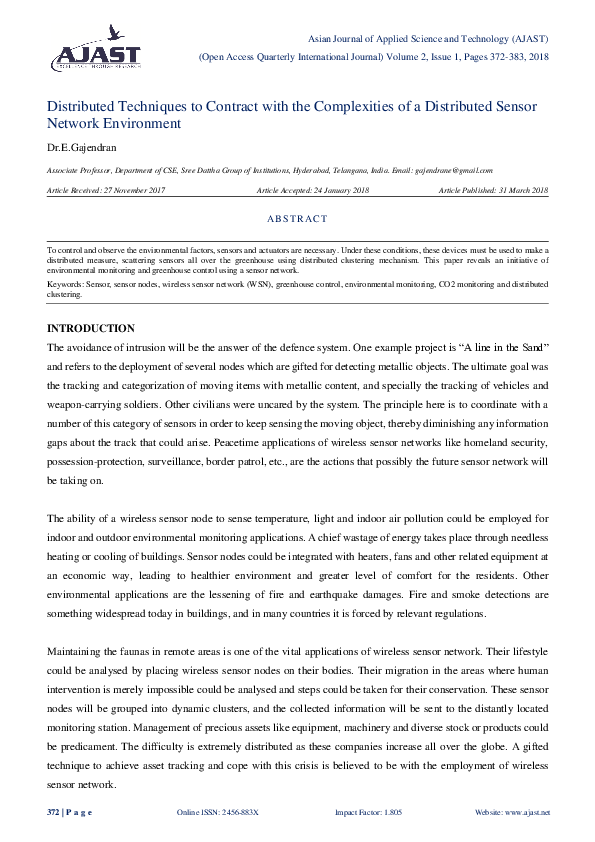 Pdf Distributed Techniques To Contract With The Complexities Of A