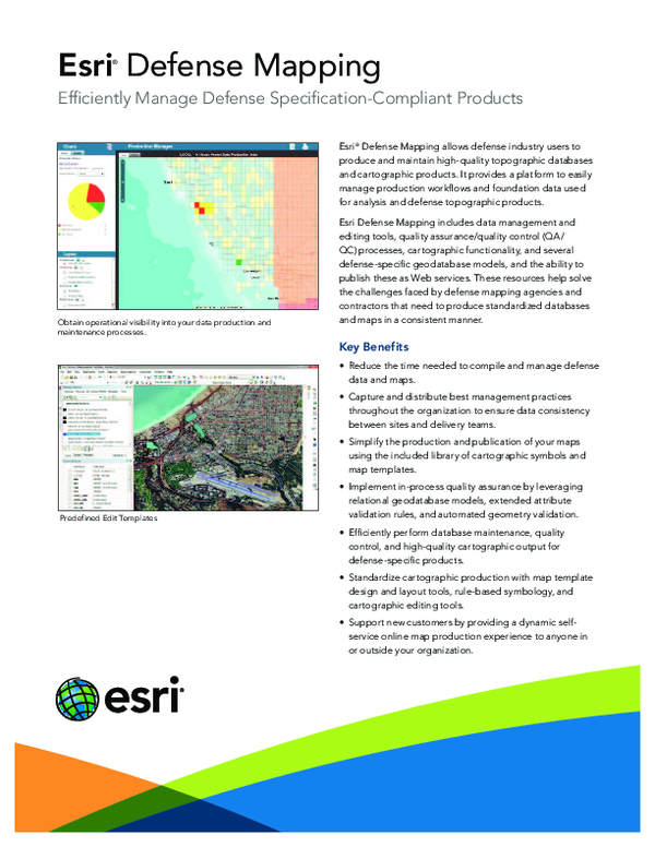 (PDF) Esri ® Defense Mapping