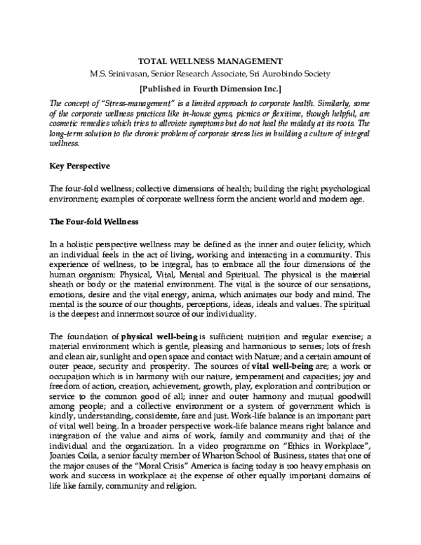 (DOC) TOTAL WELLNESS MANAGEMENT.doc