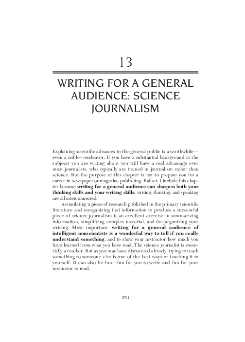 (PDF) Science Journalism