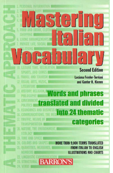 (PDF) Mastering Italian Vocabulary