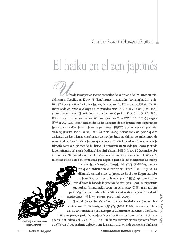 (PDF) El haiku en el zen japonés