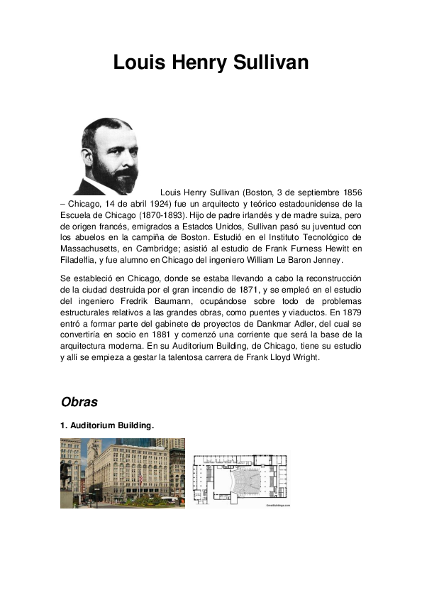 (DOC) Louis Henry Sullivan