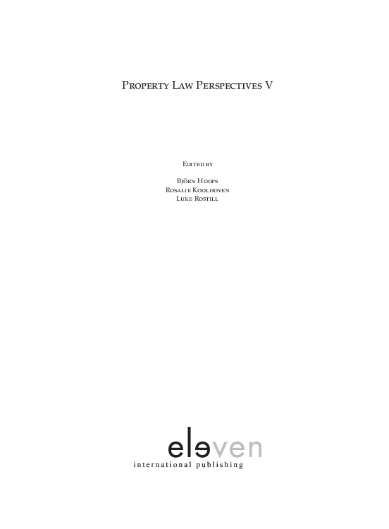(PDF) Contractual Fragmentation of Property in Europe