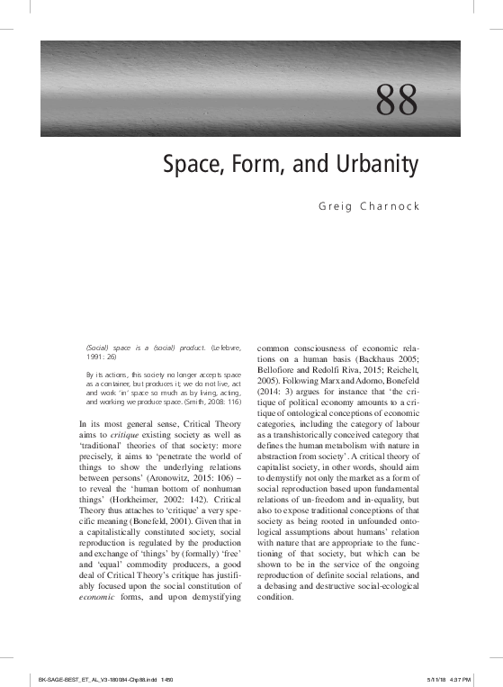 (PDF) Space, Form, and Urbanity