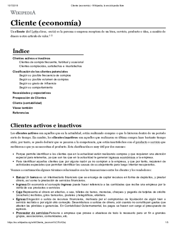 (PDF) Cliente (economía