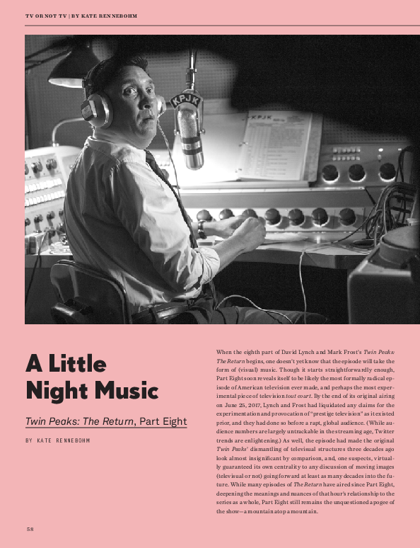 (PDF) A Little Night Music: Twin Peaks: The Return, Part 8