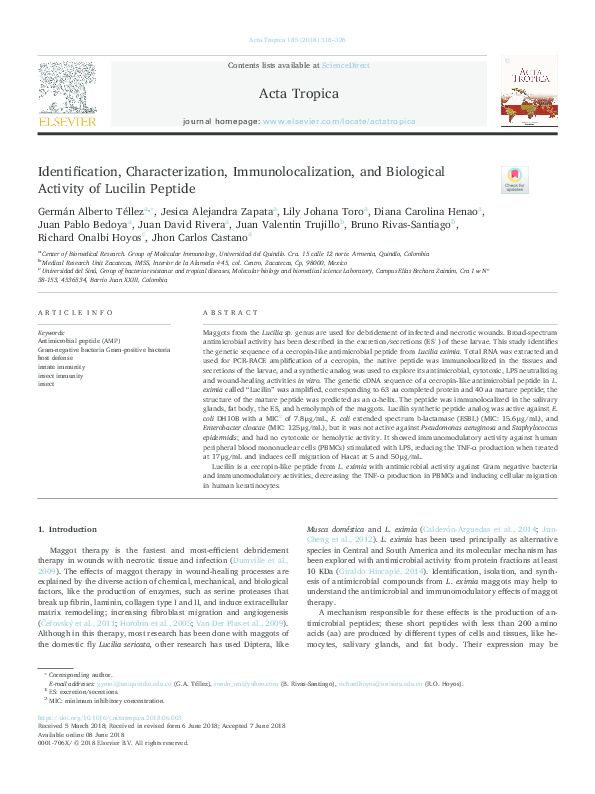 (PDF) Identification, Characterization, Immunolocalization, and ...
