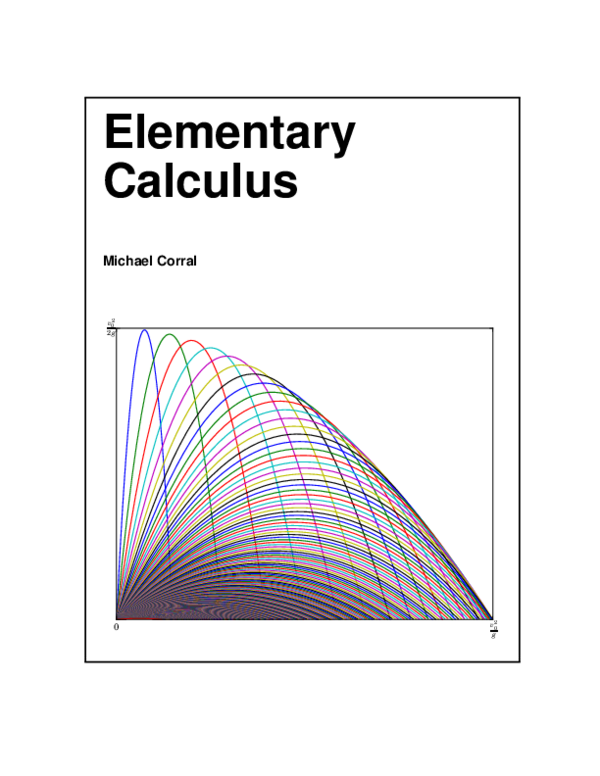 (PDF) Elementary Calculus